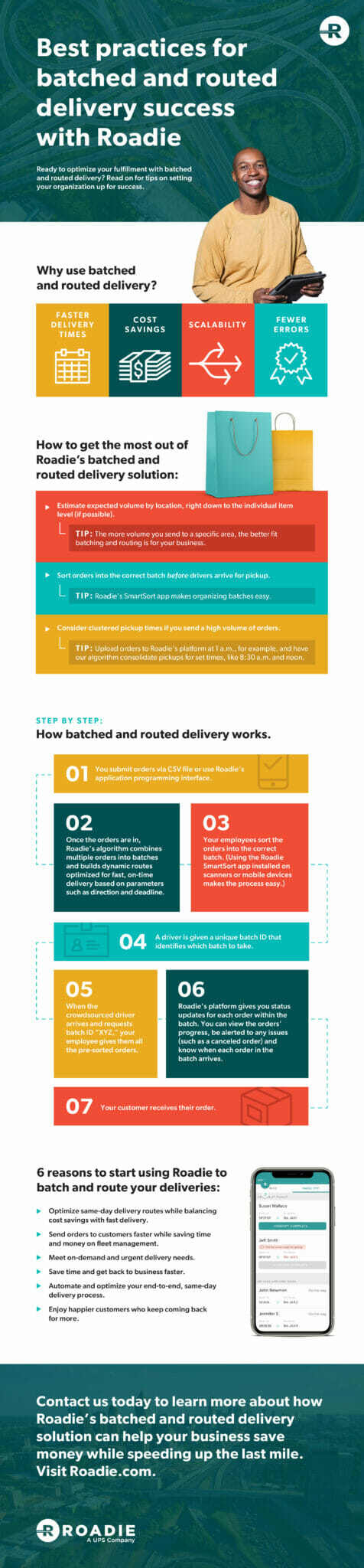 Best practices for batched and routed delivery success with Roadie | Roadie